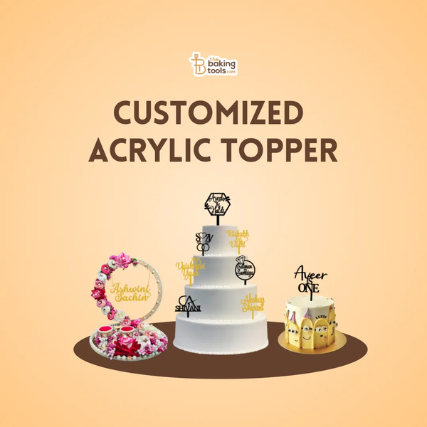 Shop Customized Acrylic Toppers – Personalized Cake Toppers