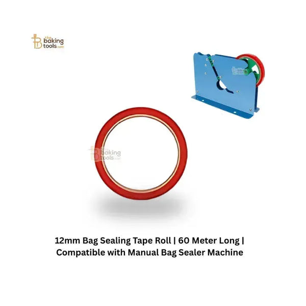 12mm Bag Sealing Tape Roll | 60 Meter Long | Compatible with Manual Bag ...