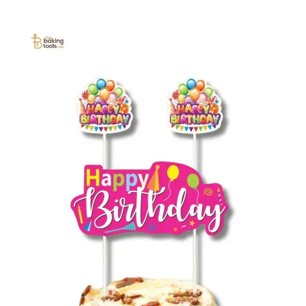 Birthday Paper Cake Topper 003 – Elegant & Eco-Friendly Cake Decoratio