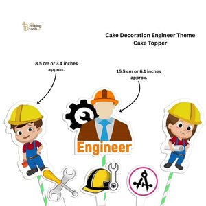 Cool Engineer Theme Toppers for Graduation & Birthdays