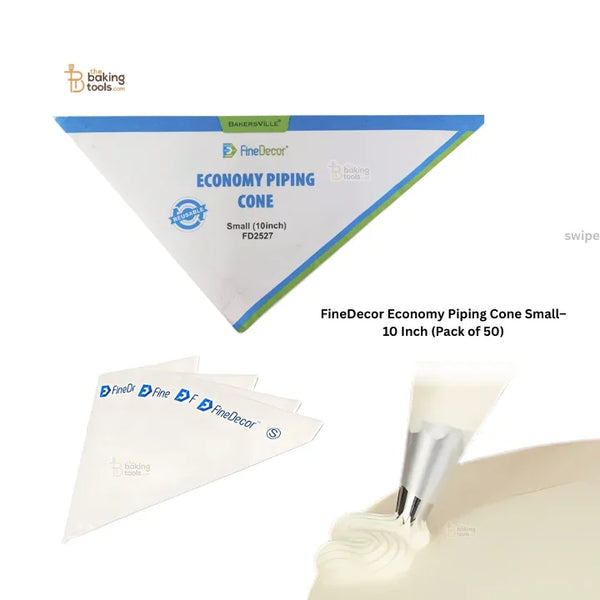 FineDecor Economy Piping Cone Small – 10 Inch (Pack of 50) FD2527 ...