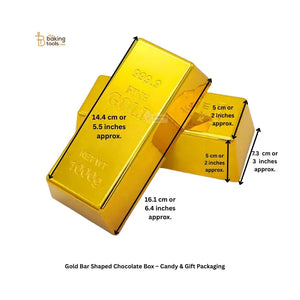 Gold Bar Shaped Chocolate Box – Gift Packaging