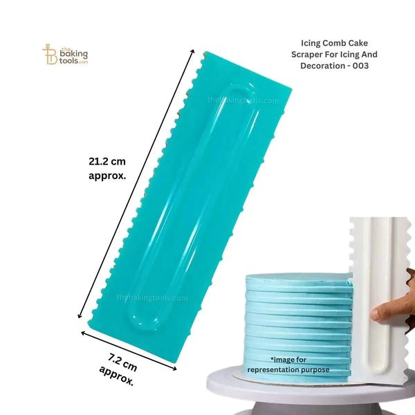 Icing Comb Cake Scraper For Icing And Decoration - 003