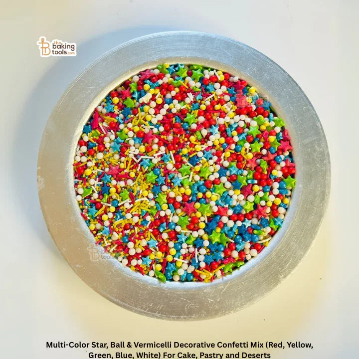 Multi-Color Star, Ball & Vermicelli Decorative Confetti Mix