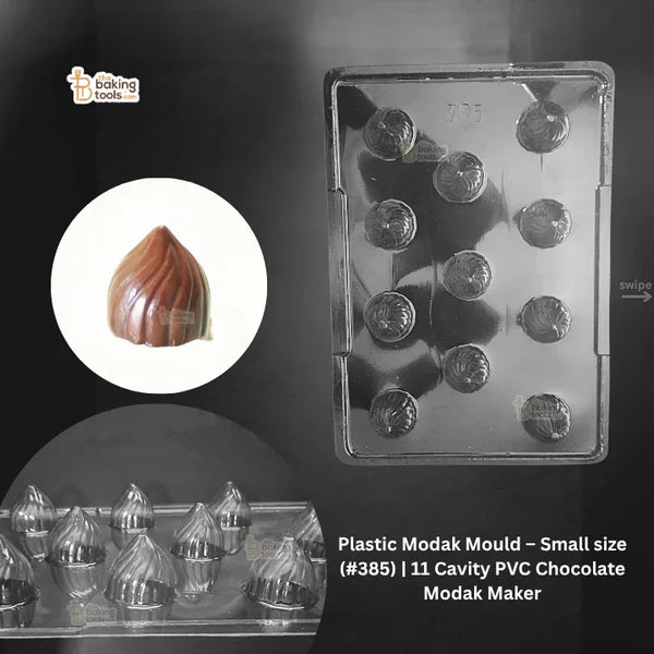 Plastic Modak Mould – Small size (#385) | 11 Cavity PVC Chocolate Moda