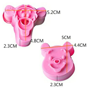 Bear & Tiger Cookie Cutter Set for Baking – Kitchen Use