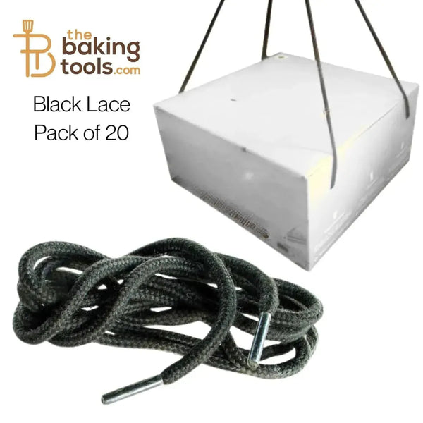 Black Lace Handle For Cake Box (Pack of 20 Pcs)