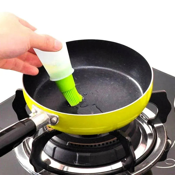 Silicon Olive-Oil Bottle With Brush