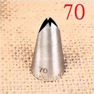 70 Small Icing Nozzles for Leaf & Ruffle Designs