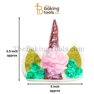 Unicorn Horn Cake Toppers-Pink
