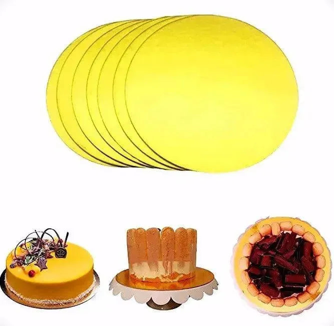 Golden Dial (MDF Board) For 500gm Cake For 8X8 Inch Box ...